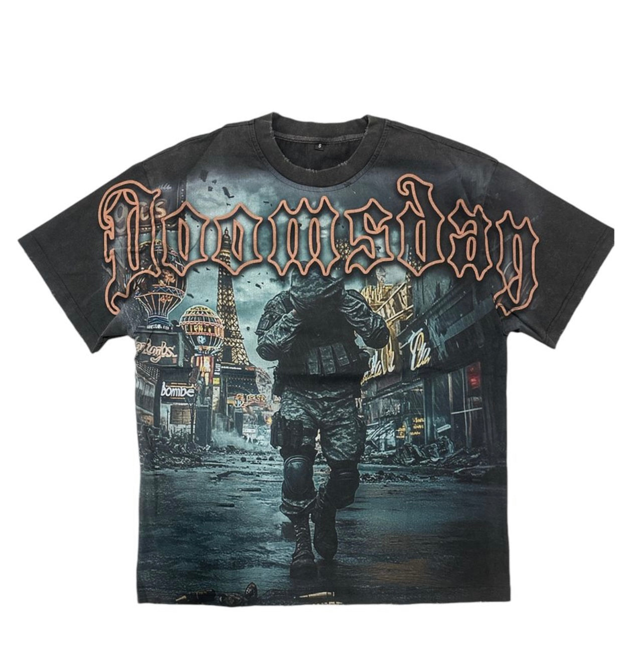 CONCEPT "DOOMSDAY" BLACK WASH TEE – Cosmos